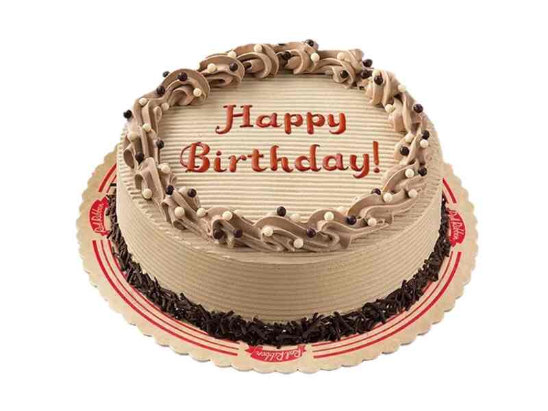 Round Mocha Dedication Cake | PINOY CUPID GIFTS